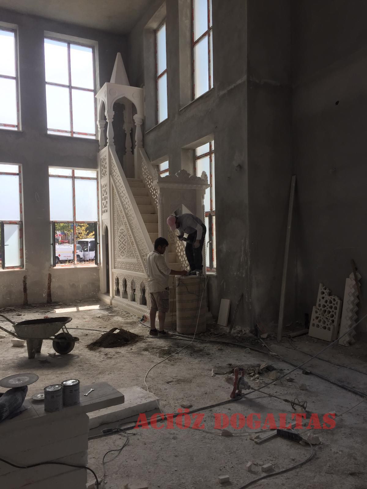 Sivas Acıöz Doğaltaş Cami Taş Kaplamaları, Şadırvan Kaplama, Doğaltaş ...